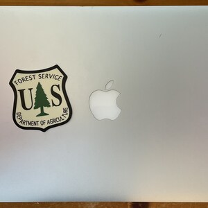 US Forest Service USDA Patch Sticker National Park Service 3 Tan Inch ...