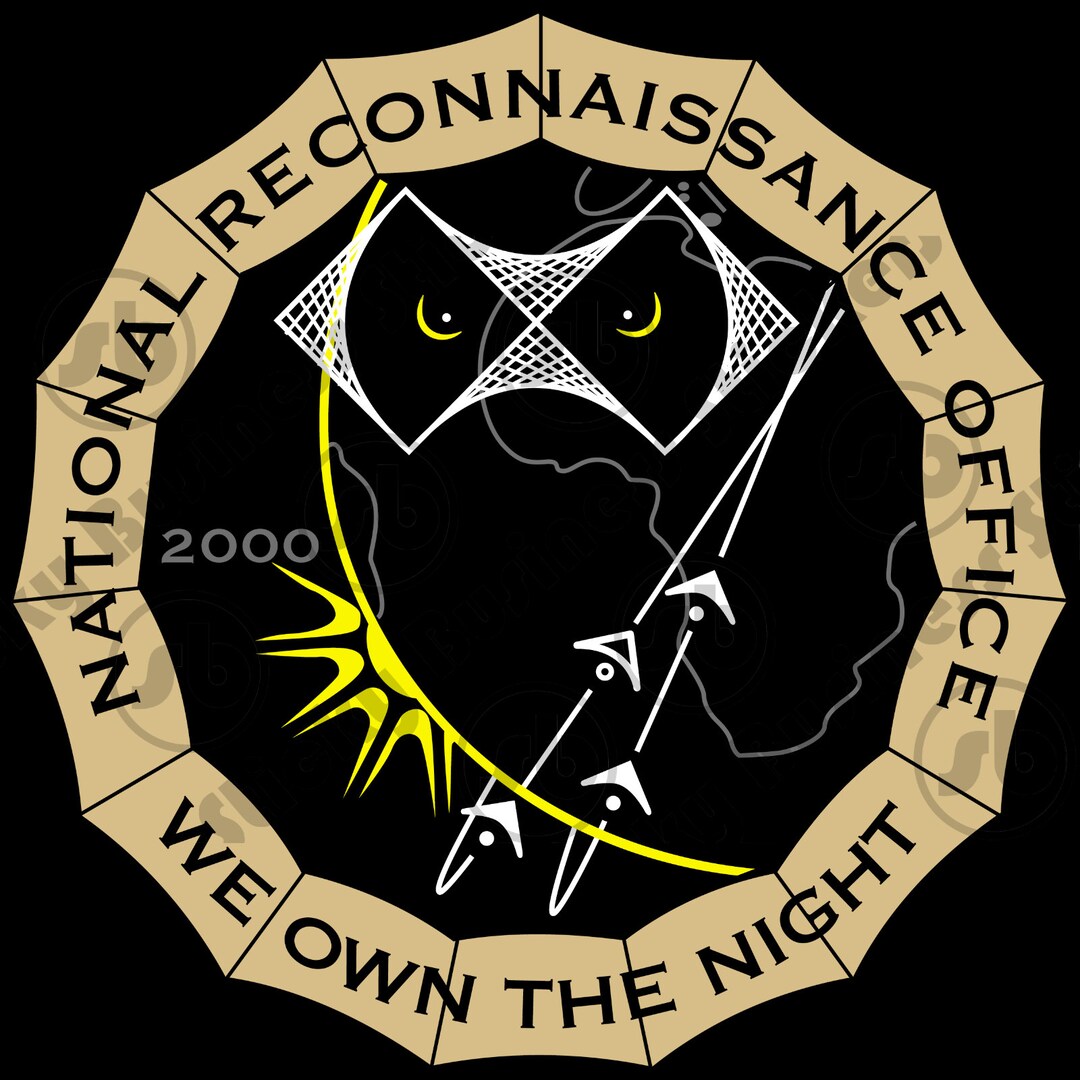 Top Secret NRO Patch Sticker We Own the Night Secret Spy Skunk Works ...