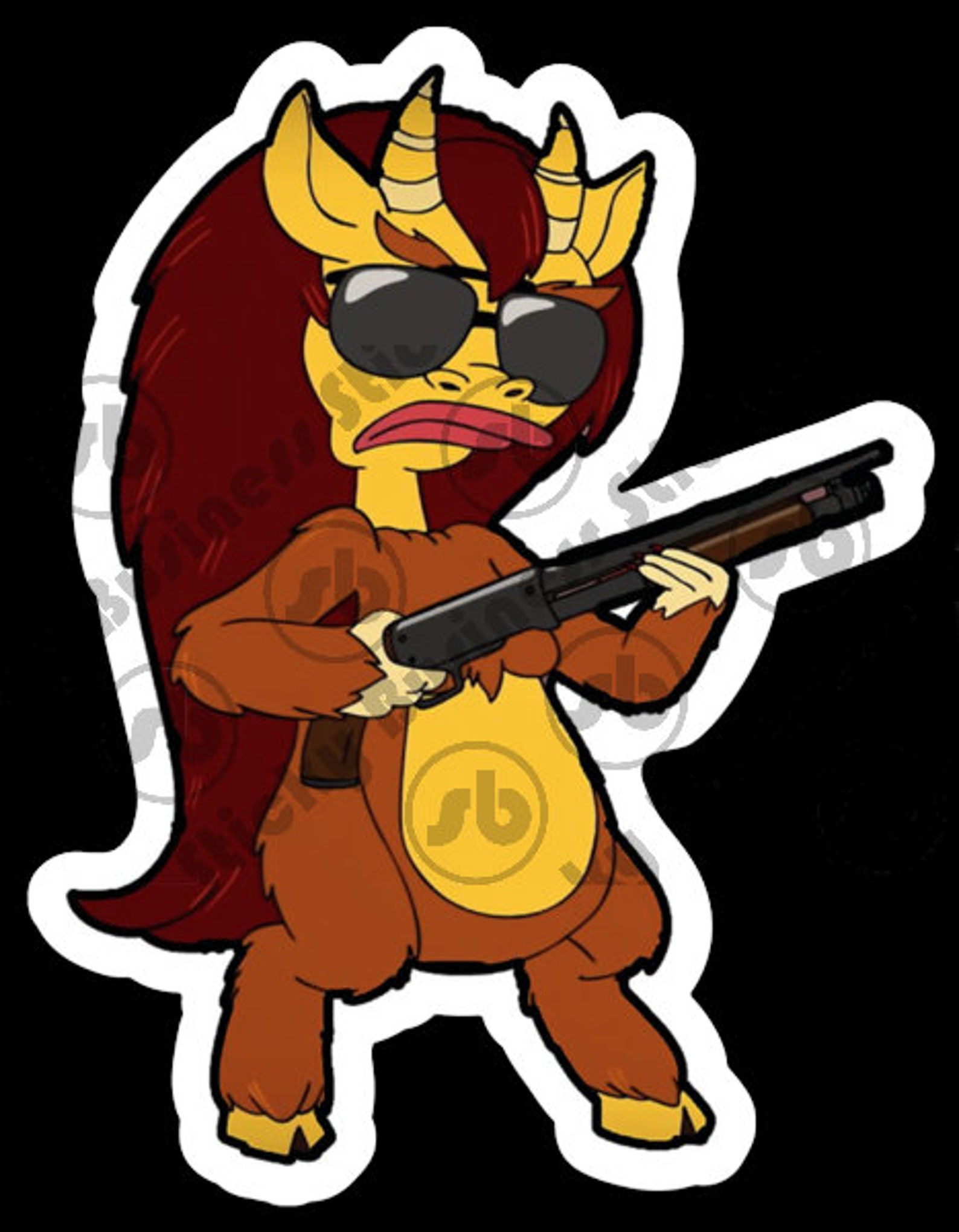 Big Mouth Sticker Female Hormone Monster 3 Inch Vinyl Sticker - Etsy