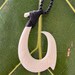Koa Wood Pointed Fish Hook Tribal Design Maori Hei Matau - Etsy