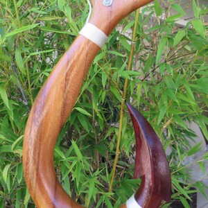 Hawaiian Hand Made Wall Decor Plaques Solid Wood Polynesian Fish Hook ...