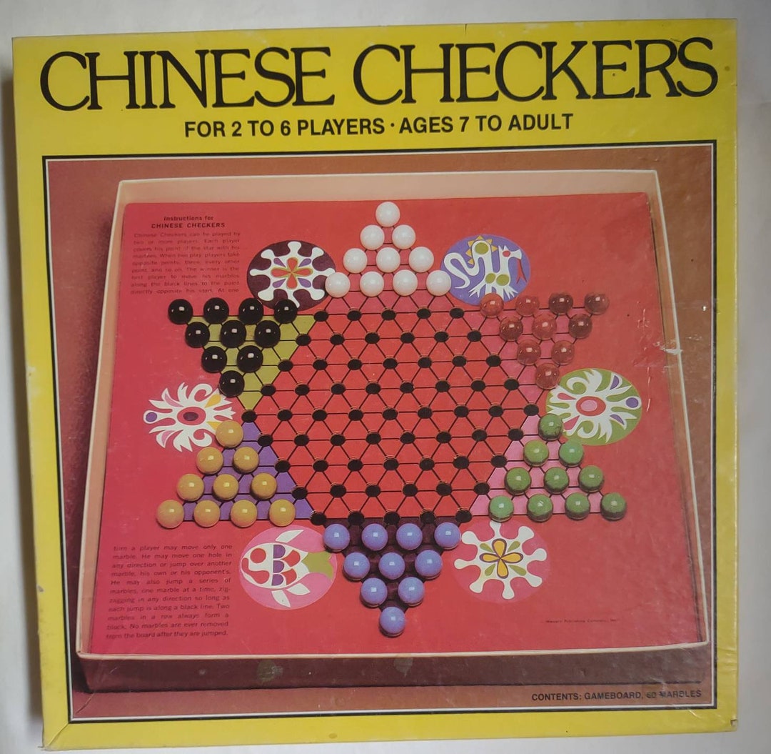 Vintage/ 1981/ Chinese Checkers/ Whitman/ Marbles/ Made in USA/ No 4717 ...