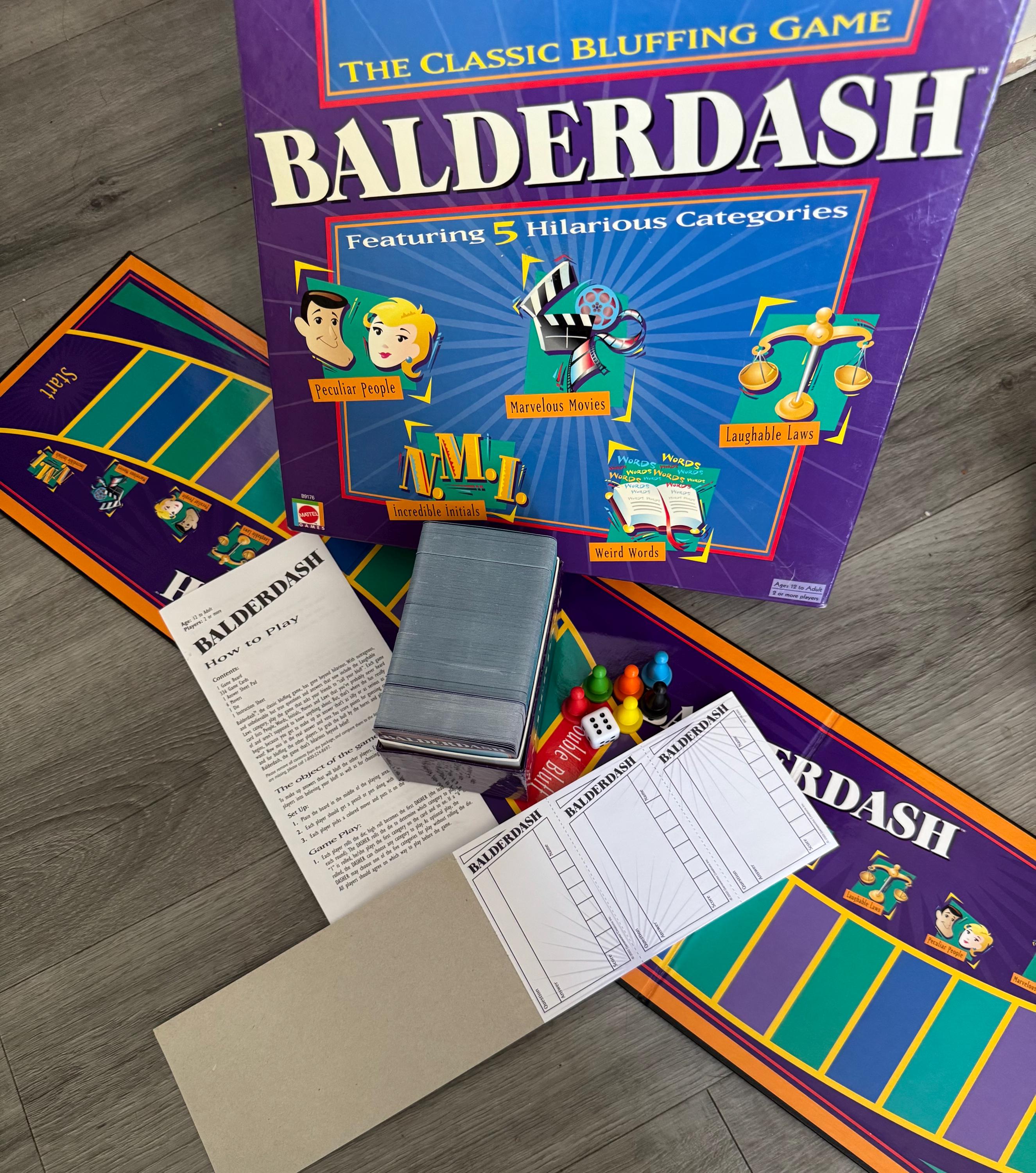 Vintage/ 2003/ Balderdash/ Hilarious/ Bluffing/ Game/ Complete/ Very ...