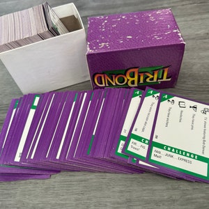 Vintage/ 1992/ Tribond/ Board Game/ Clue Set Cards/ Volume 1/ Complete ...