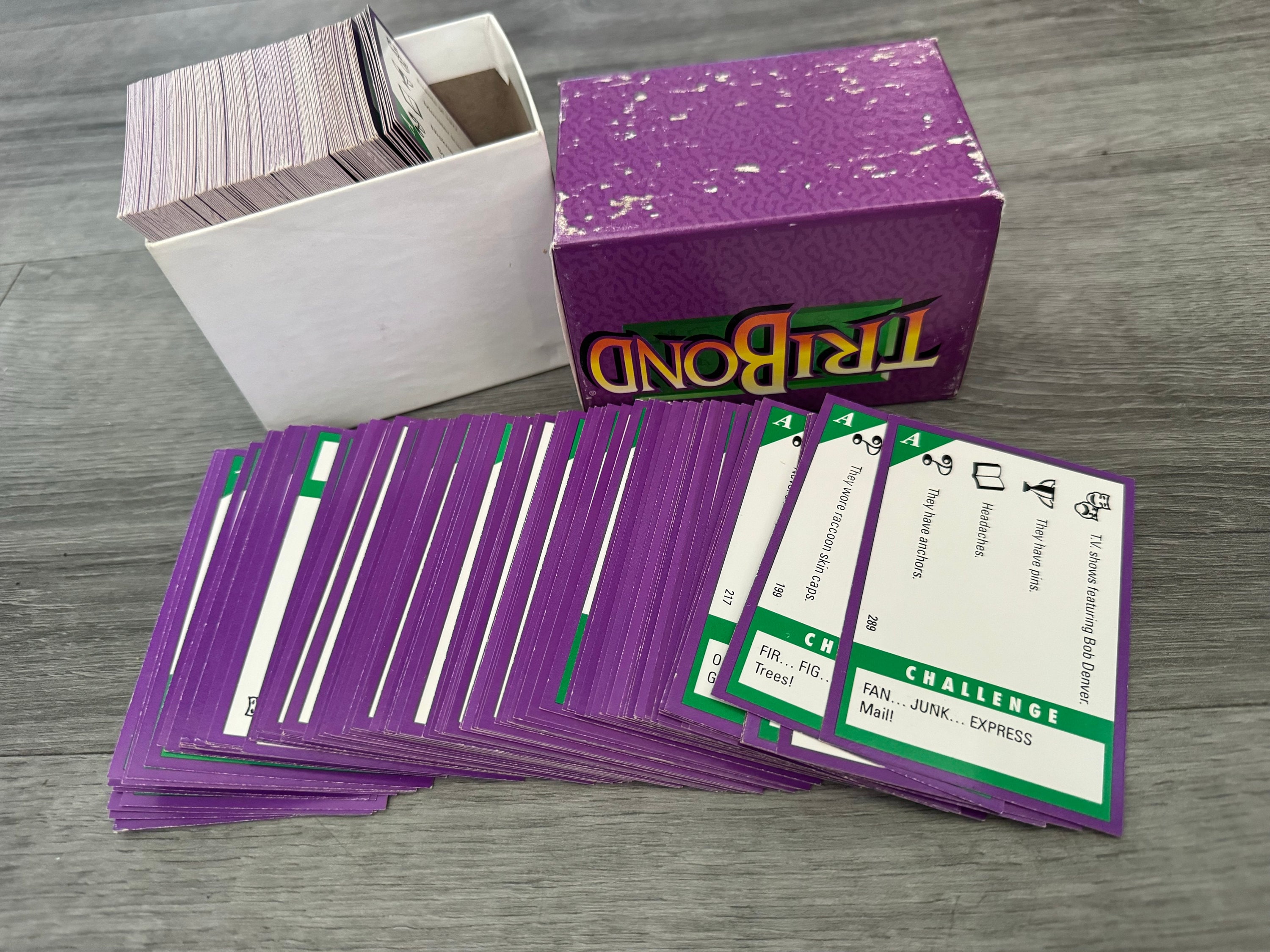 Vintage/ 1992/ Tribond/ Board Game/ Clue Set Cards/ Volume 1/ Complete ...