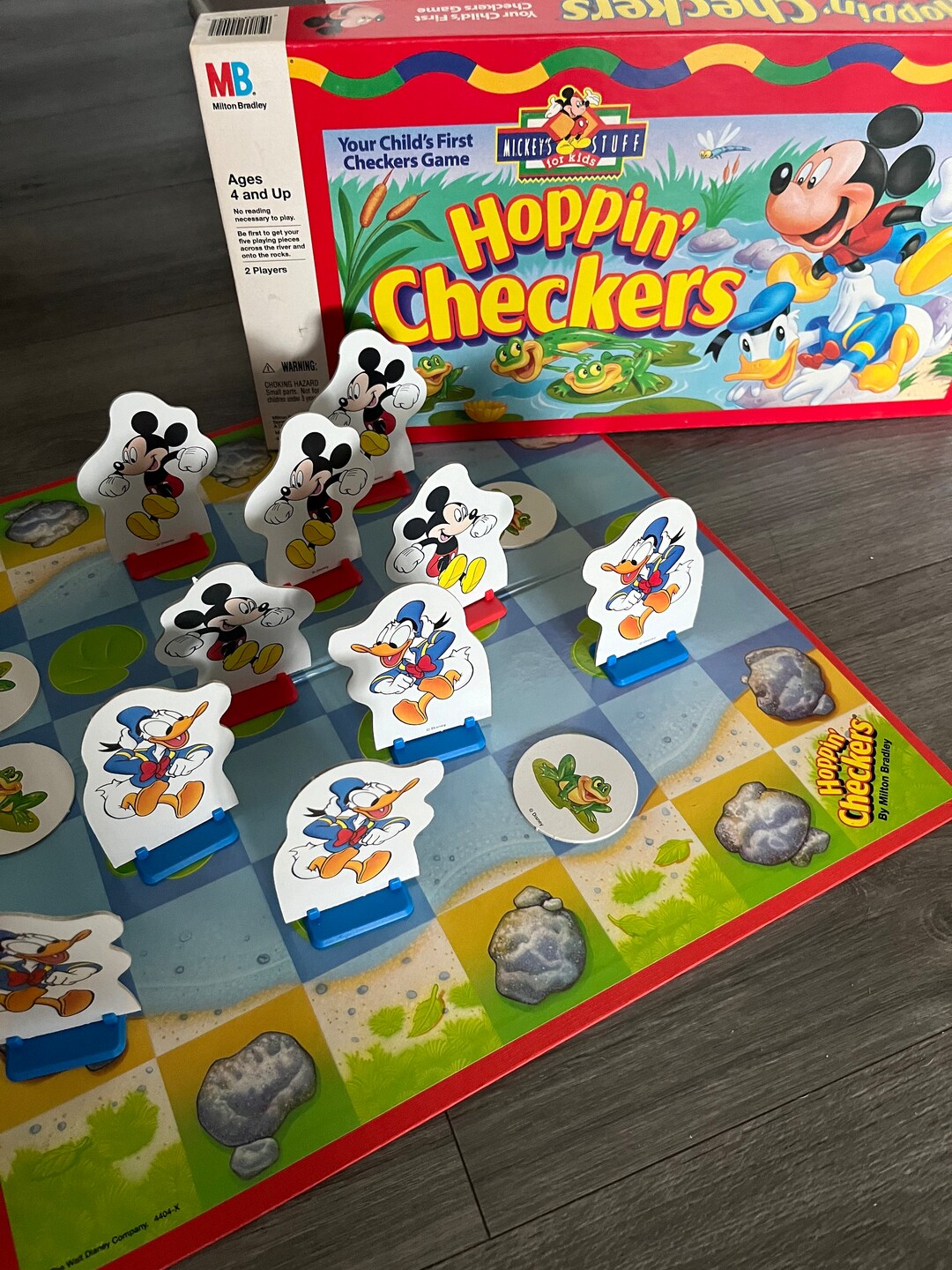 Vintage/ 1993/ Hoppin Checkers/ Mickeys Stuff for Kids/ Milton Bradley ...
