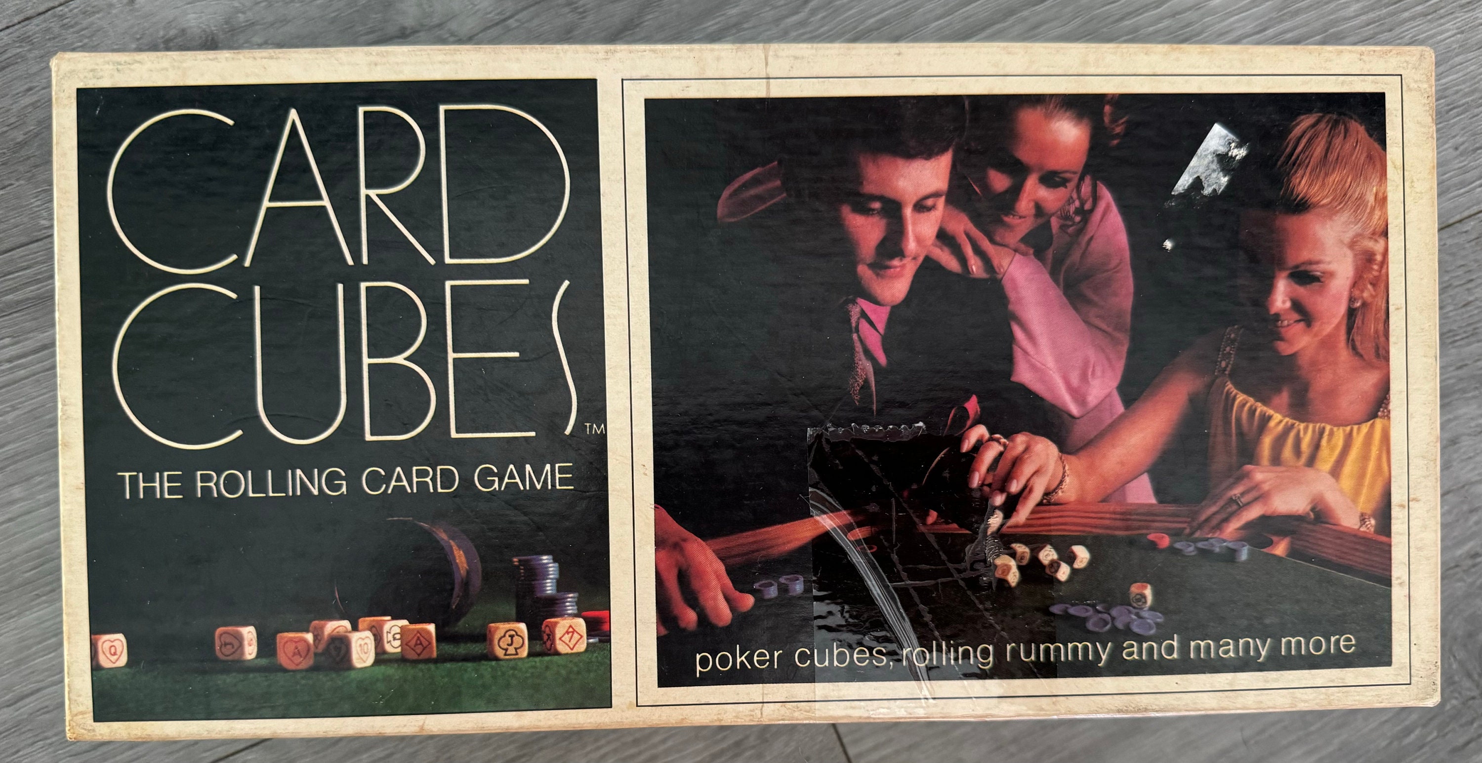 Vintage/ 1970/ Card Cubes/ the Rolling Card Game/ Selchow & - Etsy