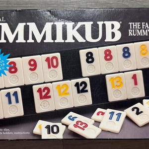 Vintage/ 1990/ the Original/ Rummikub/ Rummy Tile Game/ Pressman/ Good ...