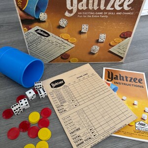 Vintage/ 1978/ Yahtzee/ Dice/ Game/ E S Lowe/ Complete/ Very Good ...