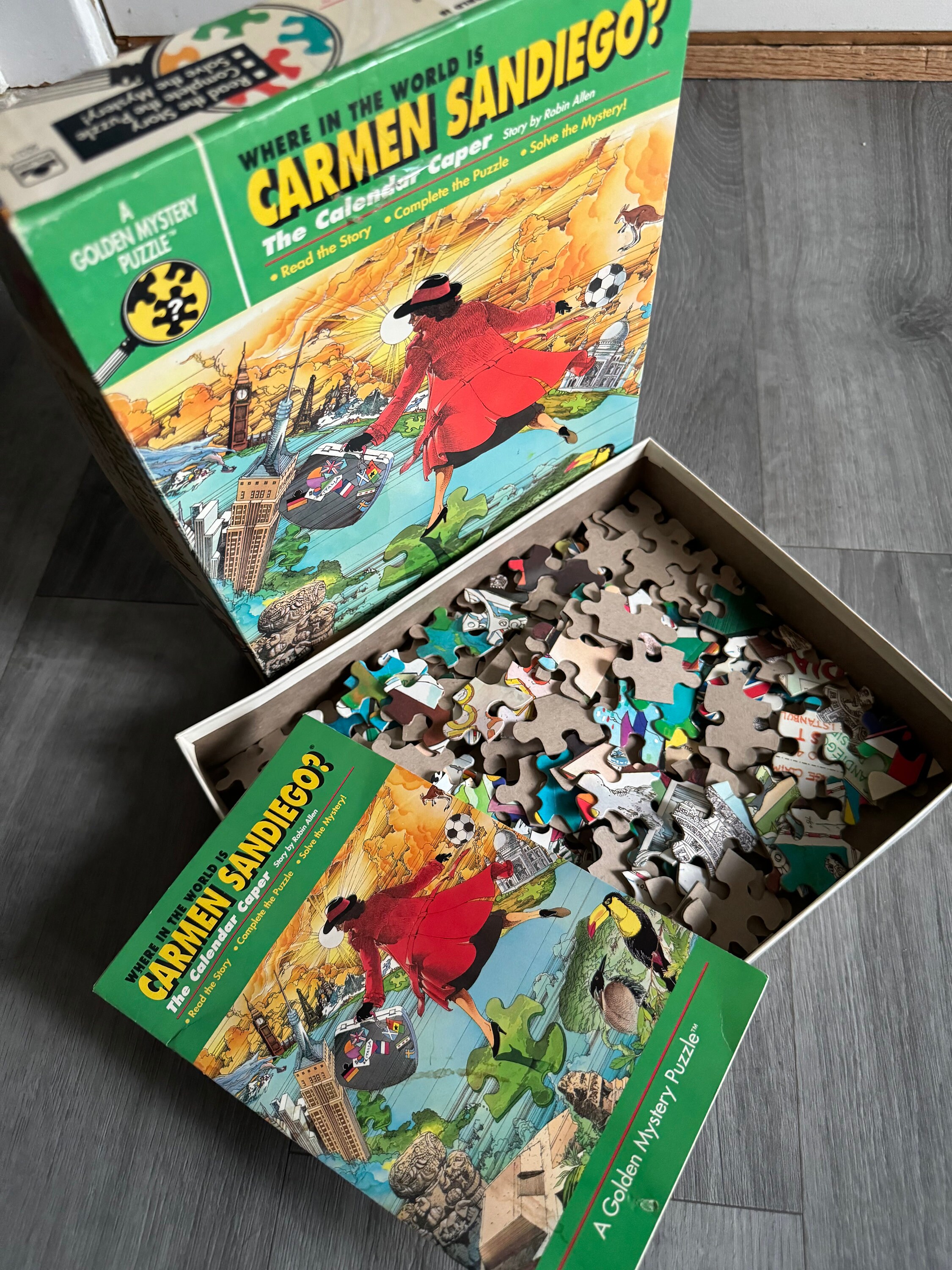 Vintage/ 1991/ Carmen Sandiego/ the Calendar Caper/ A Golden - Etsy