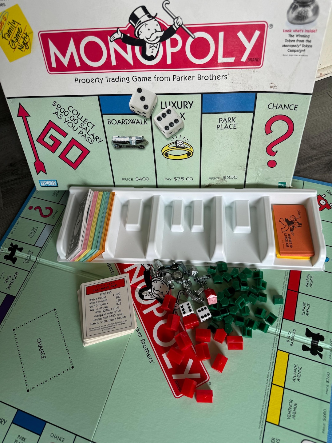 Vintage/ 1998/ Monopoly/ Classic Game/ Parker Brothers/ Hasbro/ Trading ...