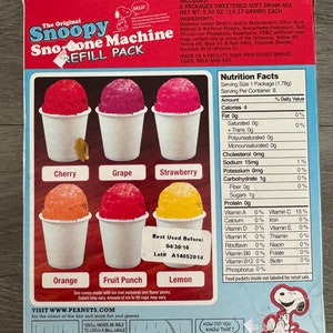 New/ 2013/ the Original/ Snoopy/ Sno-cone/ Machine/ Refill Pack/ Cra-z-art/ - Etsy