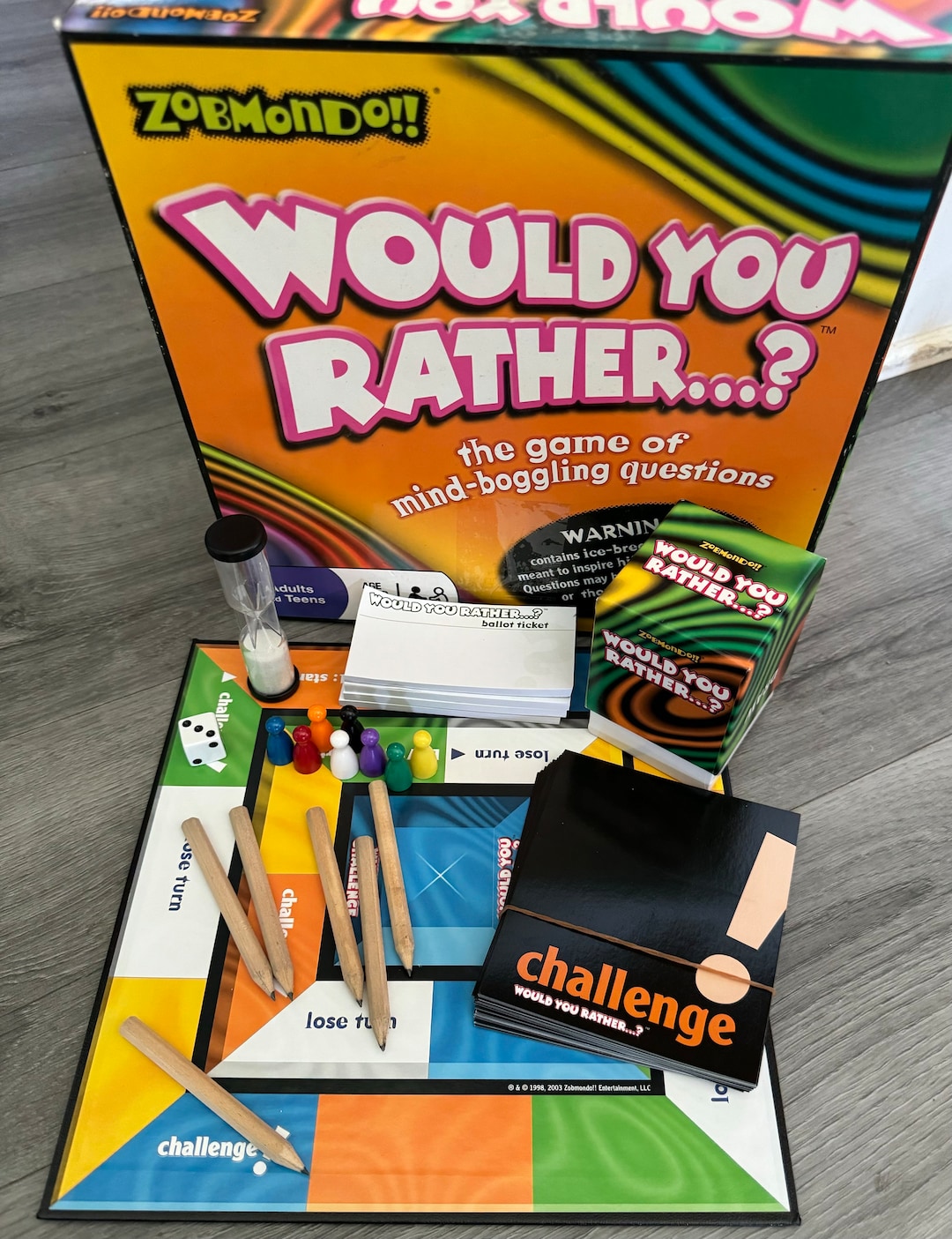 Vintage/ 2003/ Would You Rather?/ Board Game/ Zobmondo/ Game of Mind ...