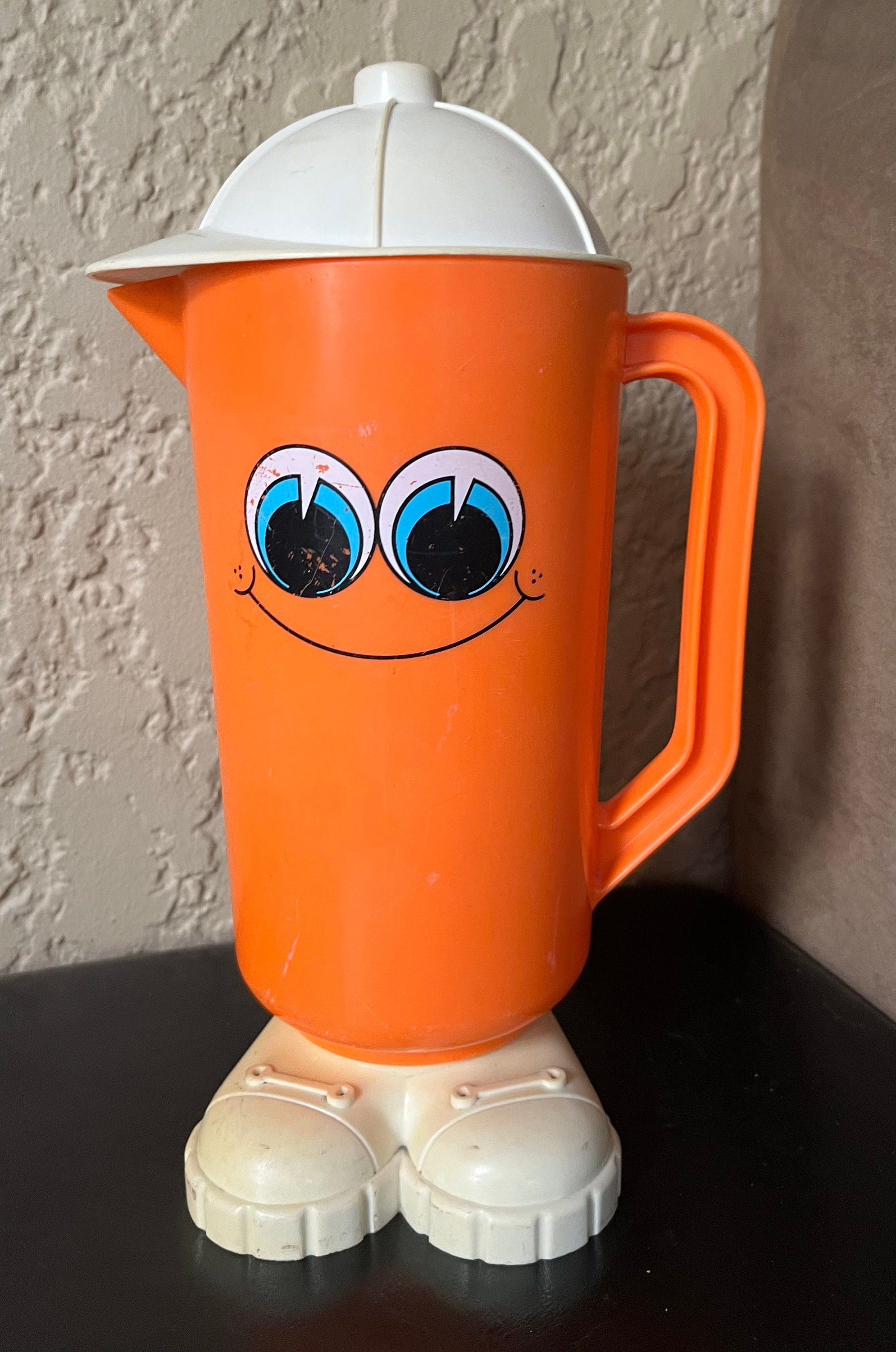 Rare/ Vintage/ 1970s/ Deka/ Plastic/ Pitcher/ Orange/ Smiley - Etsy