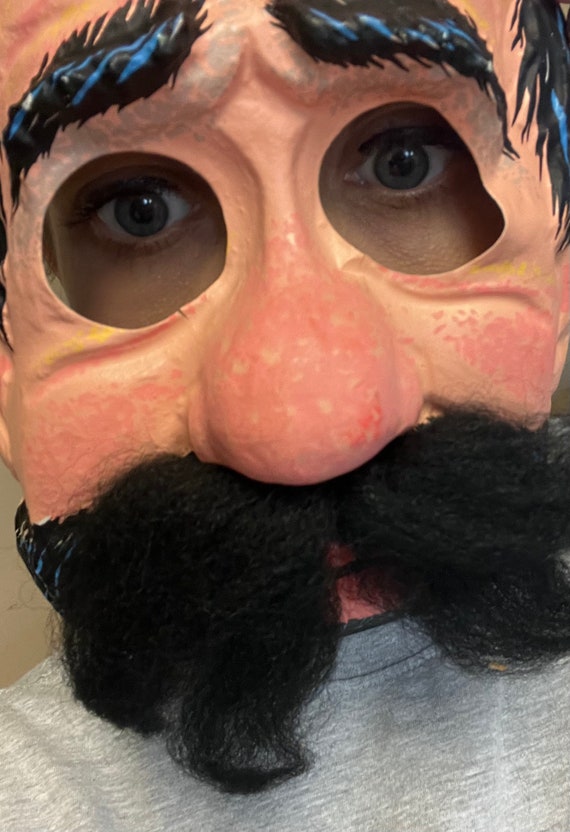 Vintage/ Halloween/ Partial Mask/ Male/ Bald/ Big Nos… - Gem