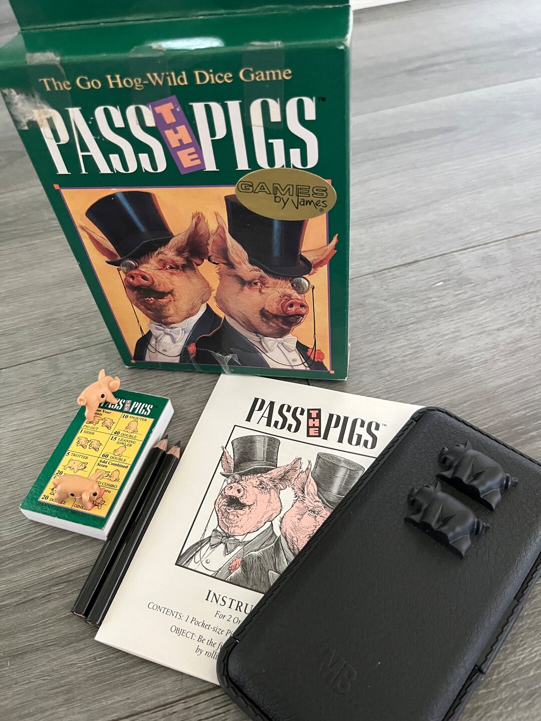 Vintage/ 1992/ Pass the Pigs/ Dice Game/ Games by James/ - Etsy