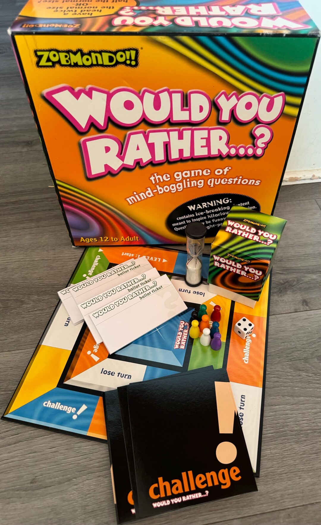 Vintage/ 2003/ Would You Rather?/ Board Game/ Zobnondo/ Game of Mind ...