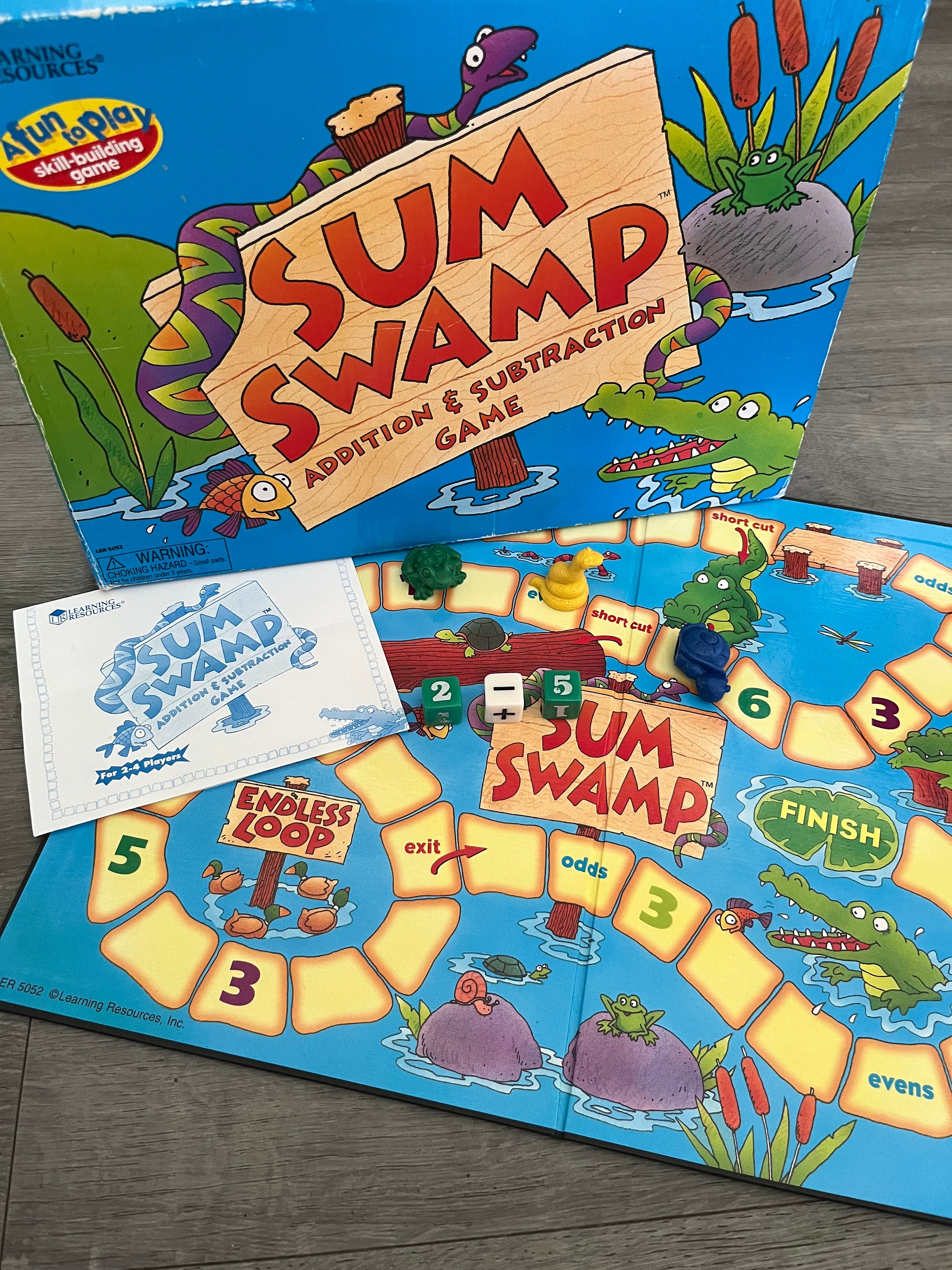 Sum Swamp/ Addition & Subtraction/ Game/ Learning Resources/ Skill Building/ Good Condition - Etsy