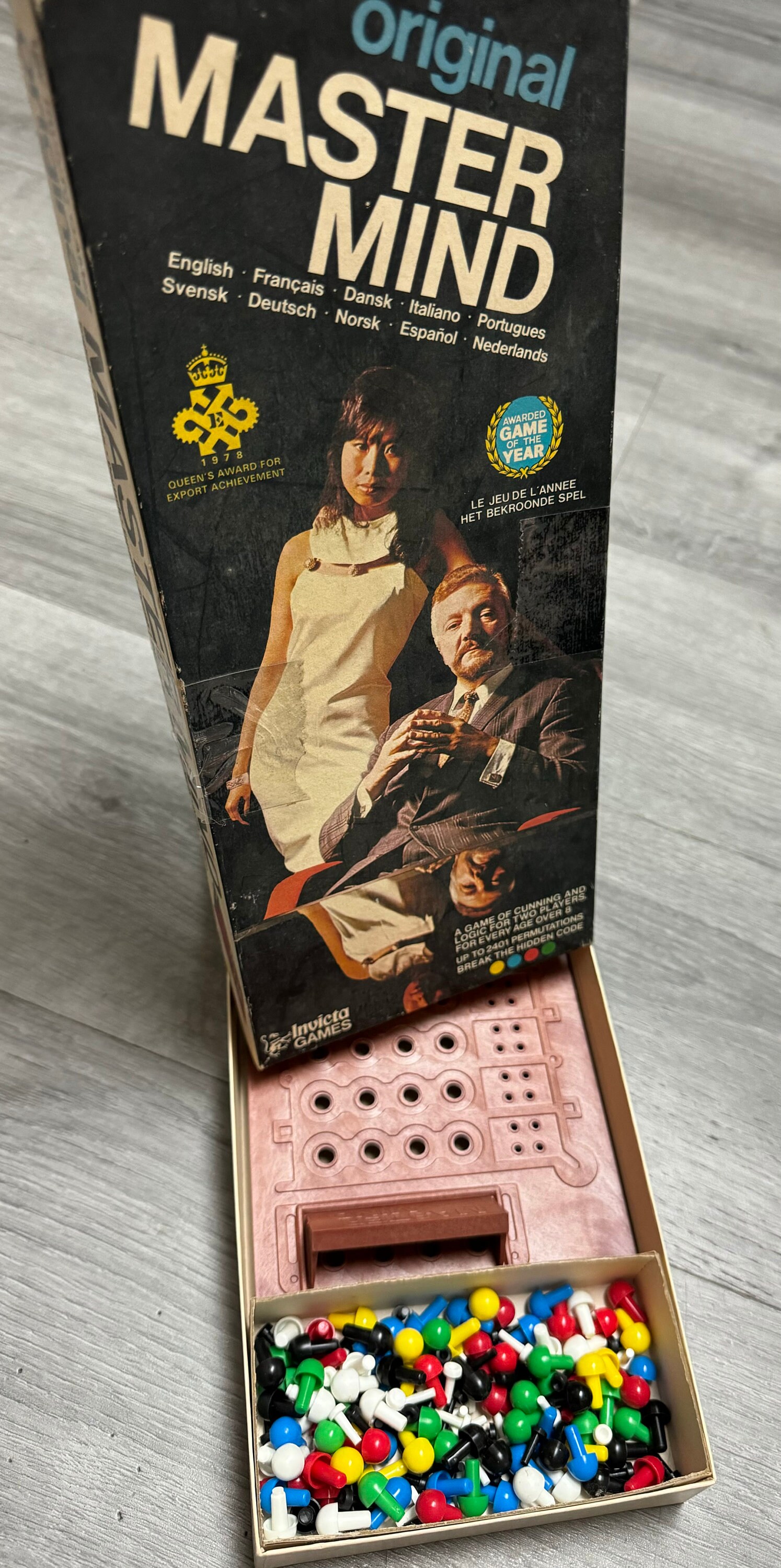 Vintage/ 1972/ Master Mind/ Board Game/ Peg Game/ Complete/ Great ...