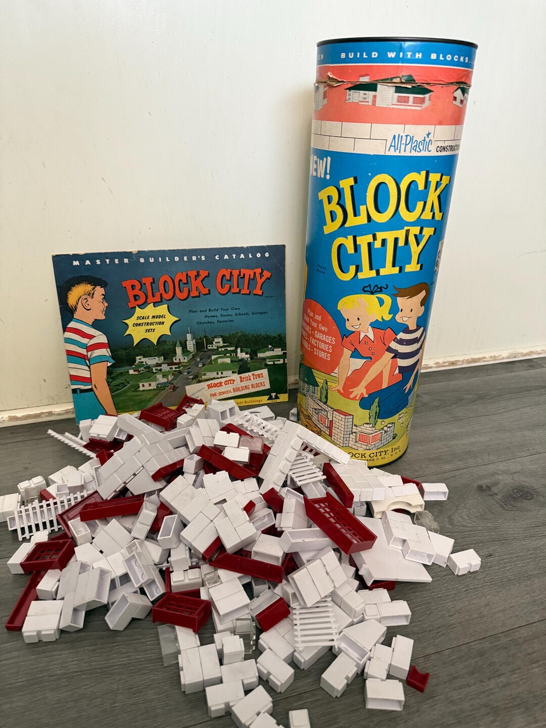 Vintage/ Block City/ the Chicagoan/ No an 750/ Plastic/ Building Blocks ...