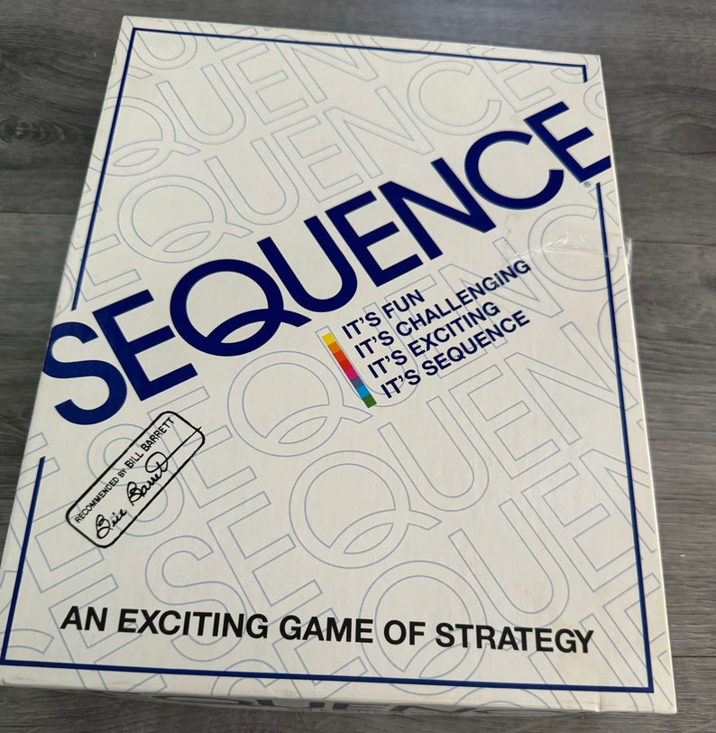 Vintage/ 1995/ Sequence/ Board Game/ Strategy/ Complete/ Good Condition - Etsy