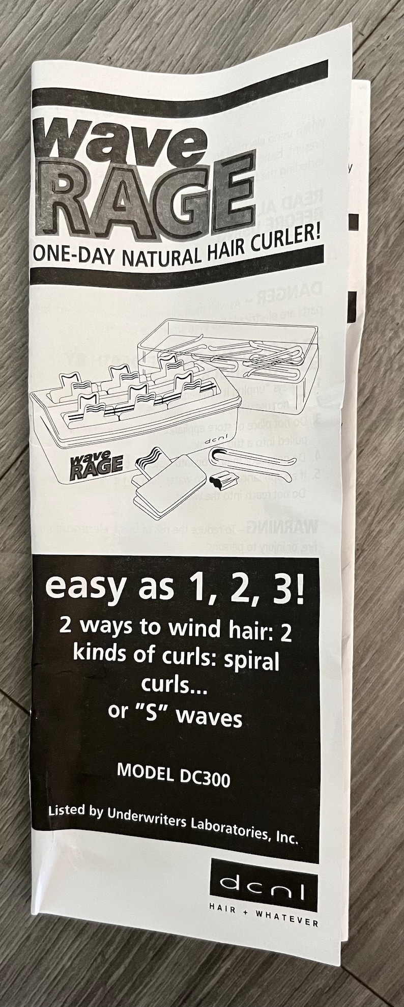 2000/ Wave Rage/ One Day Natural/ Hair Curler/ S Waves/ Spiral Curls ...