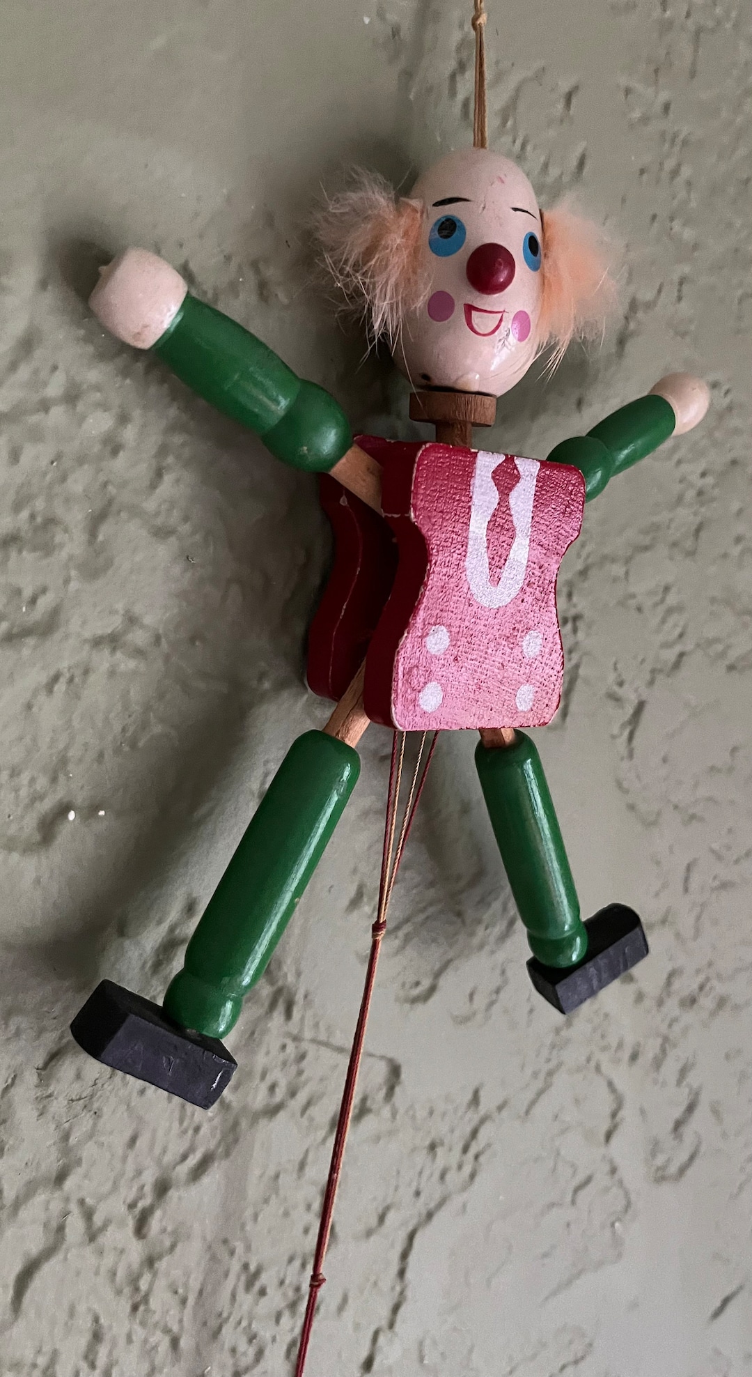 Vintage/ Jumping Jack/ Wooden/ Pull String/ Toy/ Good Condition - Etsy