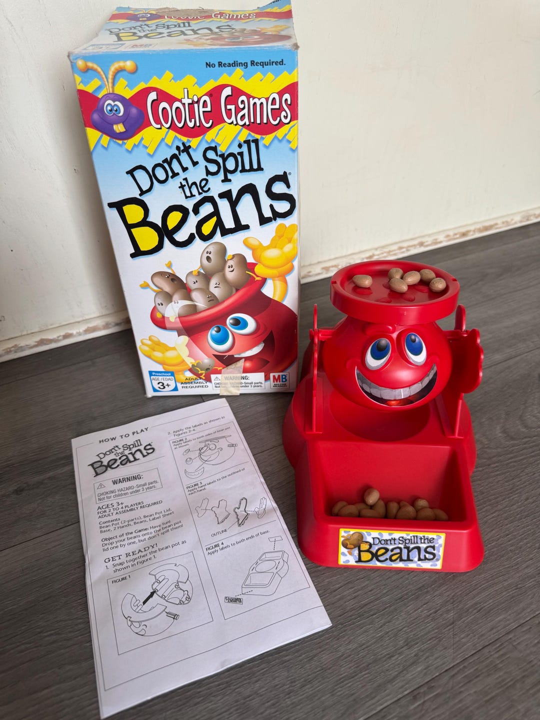 Vintage/ 1999/ Don’t Spill the Beans/ Cootie Games/ Milton Bradley ...