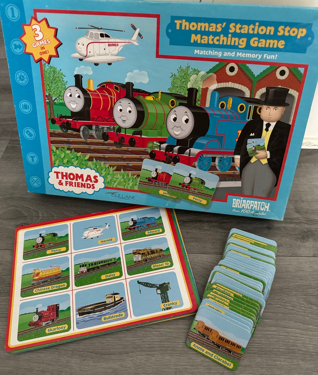 Vintage/ 2002/ Thomas & Friends/ Matching Game/ Thomas Station Stop/ 3 ...