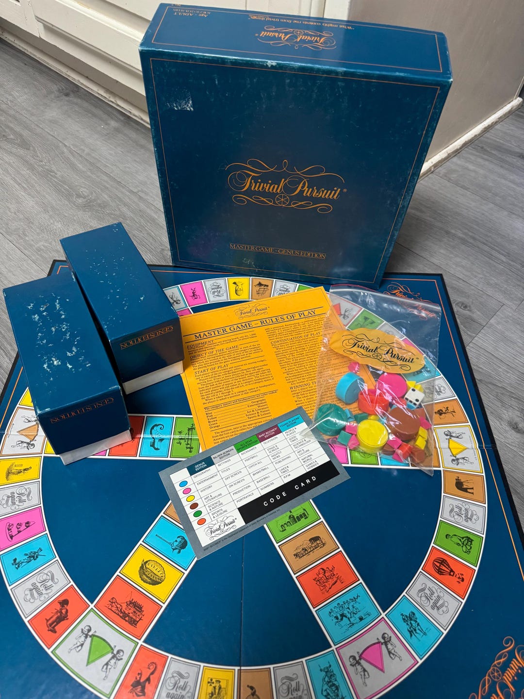 Vintage/ 1981/ Trivial Pursuit/ Master Game/ Genius Edition/ Good Used ...