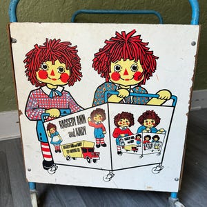 Vintage/ Raggedy Ann/ Raggedy Andy/ Toy Box/ Toy Moving Company/ Good ...
