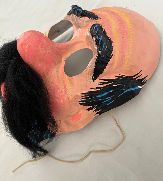 Vintage/ Halloween/ Partial Mask/ Male/ Bald/ Big Nos… - Gem