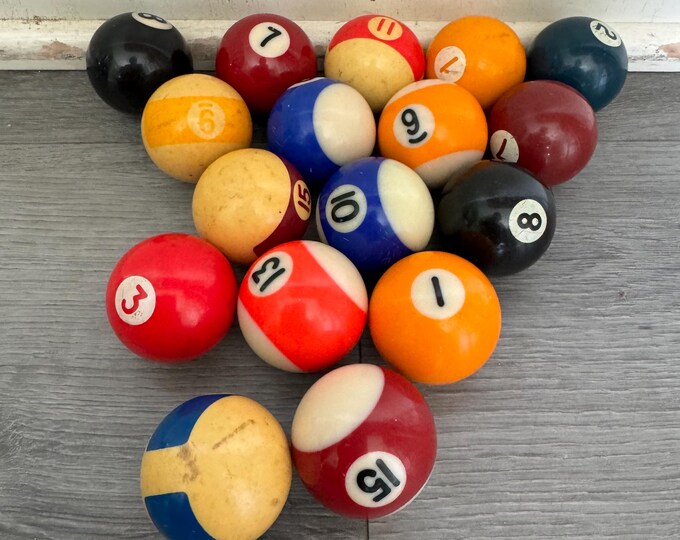 Vintage/ Minature/ 1 1/2”/ Billards Balls/ Assorted Numbers/ NOT ...