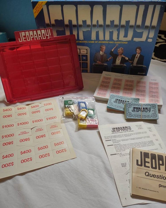 Vintage 1986 Jeopardy board game 25th Anniversary edition by Pressman ...