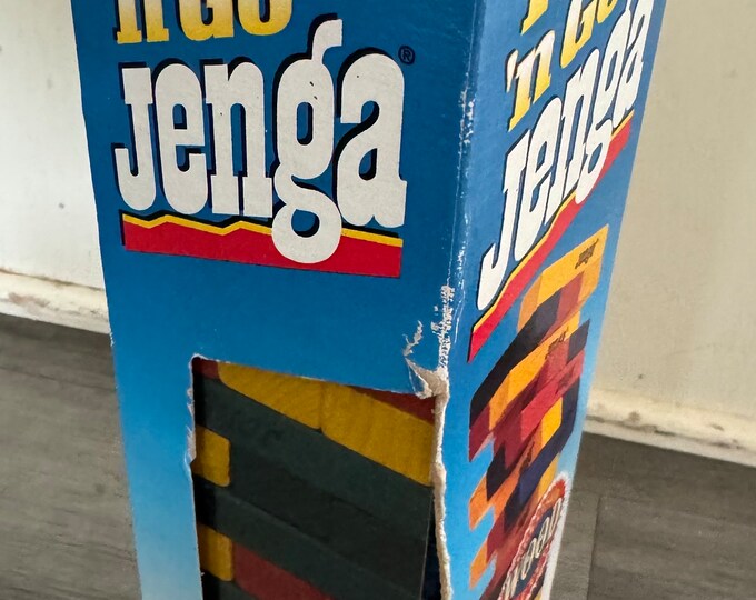Vintage/ 1995/ Throw N Go/ Jenga/ Wood Block/ Stacking/ Game/ Good Condition - Etsy