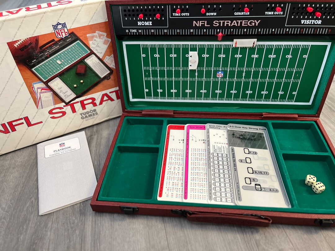 Vintage/ 1987/ NFL/ Strategy/ Game/ Briefcase/ Tudor Games/ - Etsy