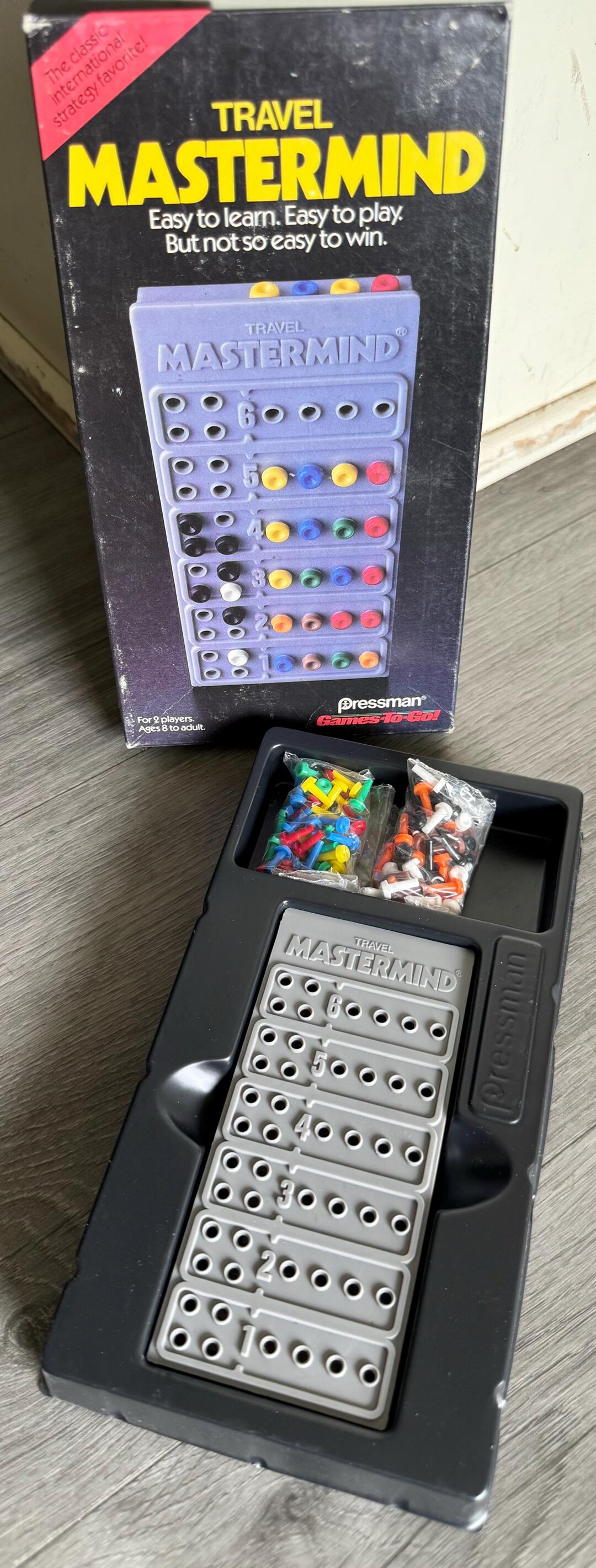 Vintage/ 1988/ Mastermind/ Travel/ Board Game/ Peg Game/ Complete/ Good ...