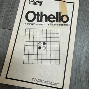 Vintage/ 1983/ Othello/ Strategy/ Game/ Complete/ Good Condition - Etsy