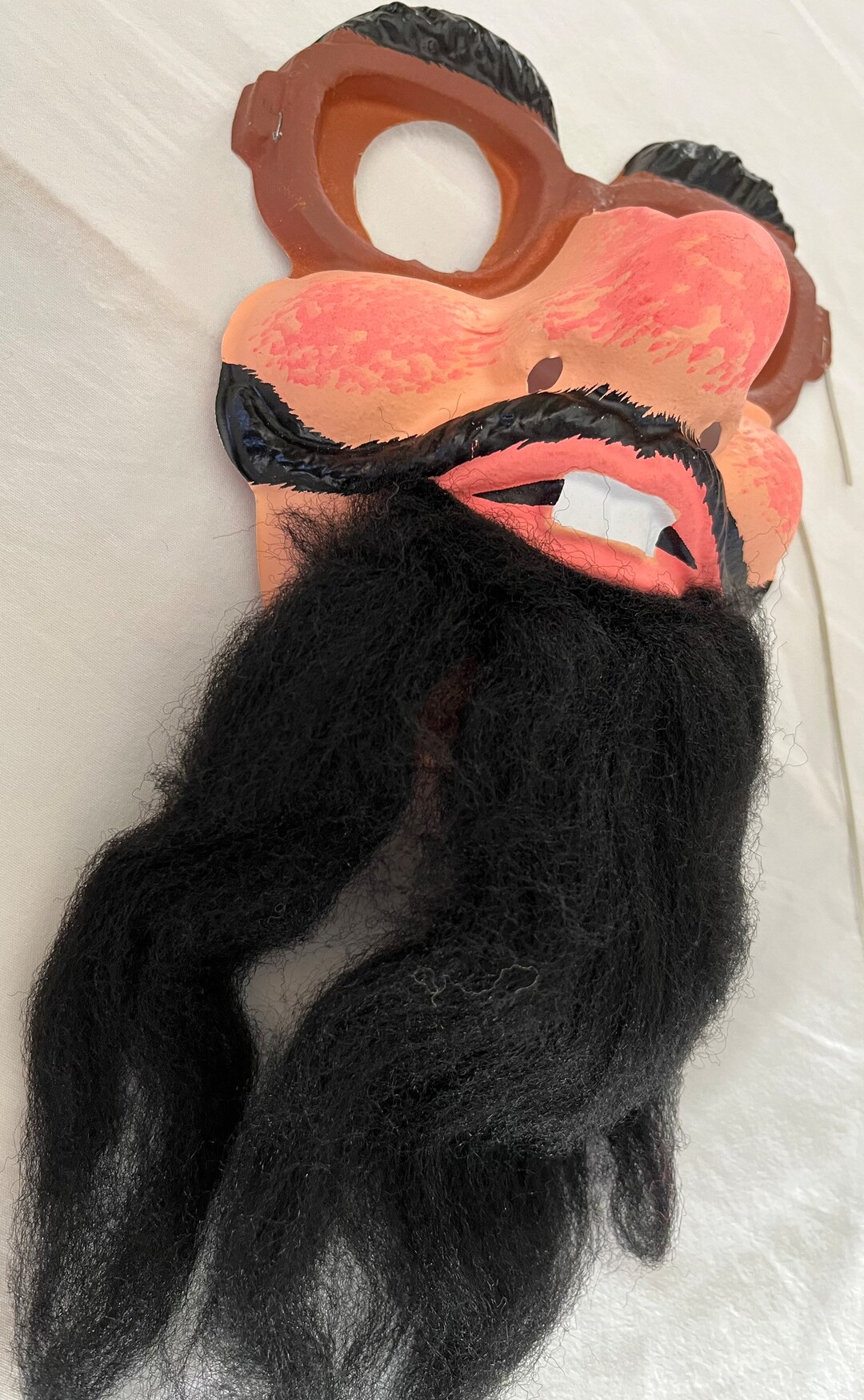 Vintage/ Halloween/ Partial Mask/ Male/ Bearded/ Spectacles/ Big Nose ...