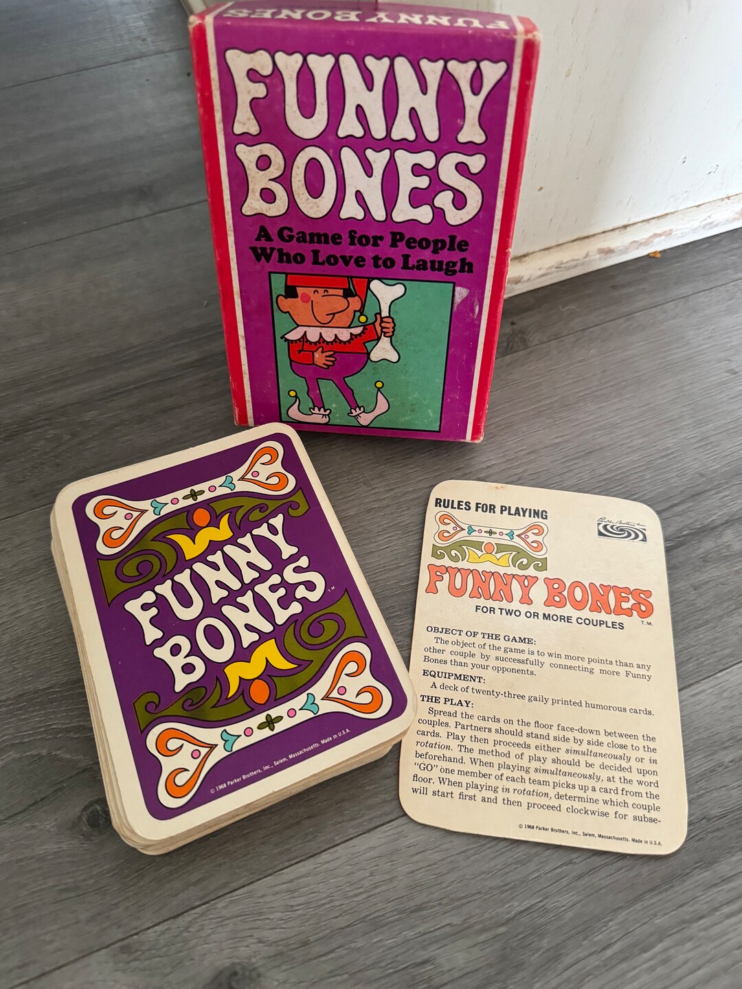 Vintage/ 1968/ Funny Bones/ Parker Brothers/ Couples Game/ Complete ...
