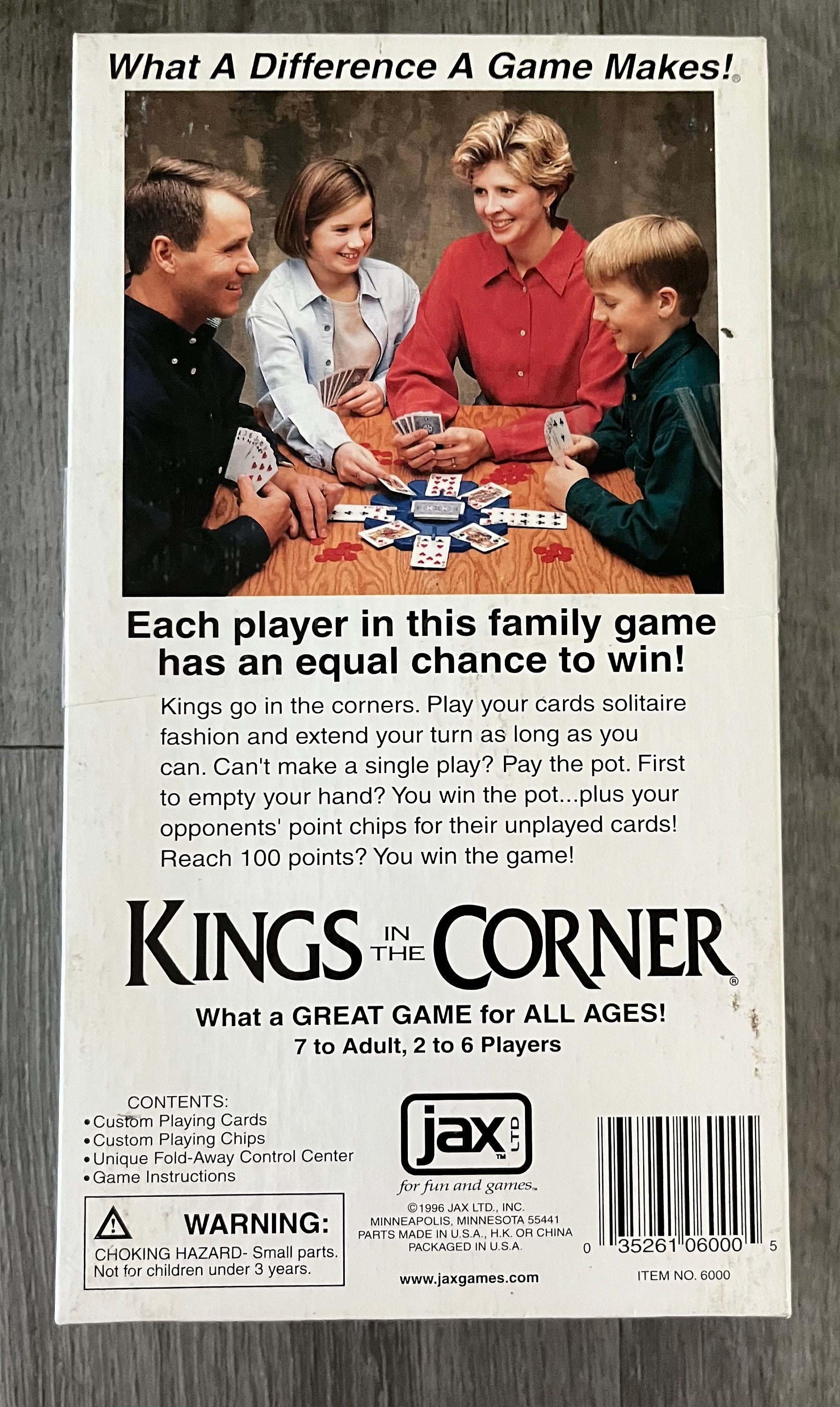 Vintage/ 1996/ Kings in the Corner/ Game/ Jax LTD/ Good Condition - Etsy