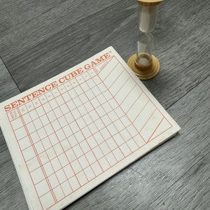 Vintage/ 1971/ Scrabble/ Sentence Cube/ Game/ Scrabble Brand/ No 96/ Selchow & Righter Co./ Made ...