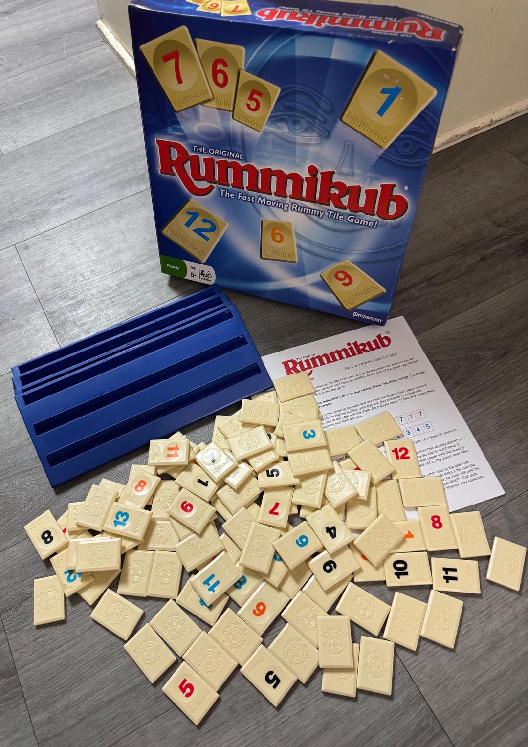 Vintage/ 1997/ Rummikub/ Rummy Tile Game/ Pressman/ Made in USA/ Very ...