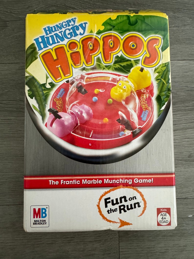 2005/ Hungry Hungry Hippos/ Travel Game/ Fun on the Run/ Milton Bradley ...