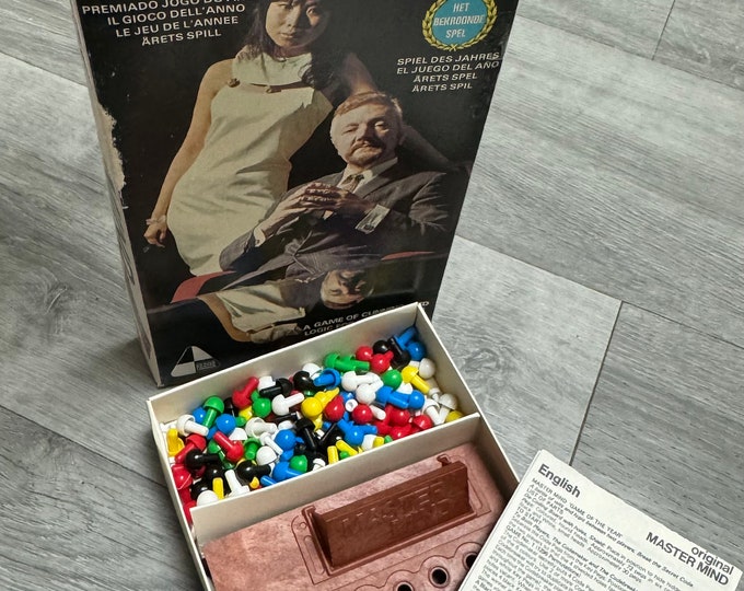 Vintage/ 1972/ Master Mind/ Board Game/ Peg Game/ Invicta/ Complete ...