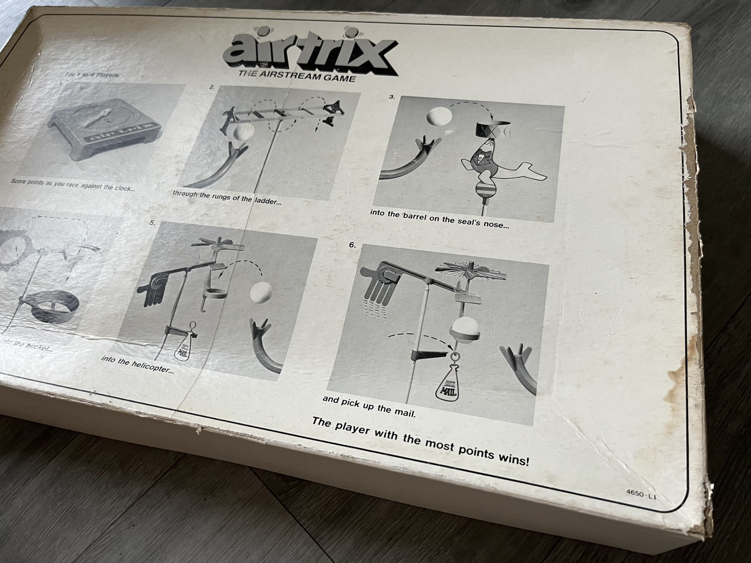 Rare/ Vintage/ 1985/ Air Trix/ the Airstream Game/ Milton Bradley/ 4650/ Complete/ Great Working ...