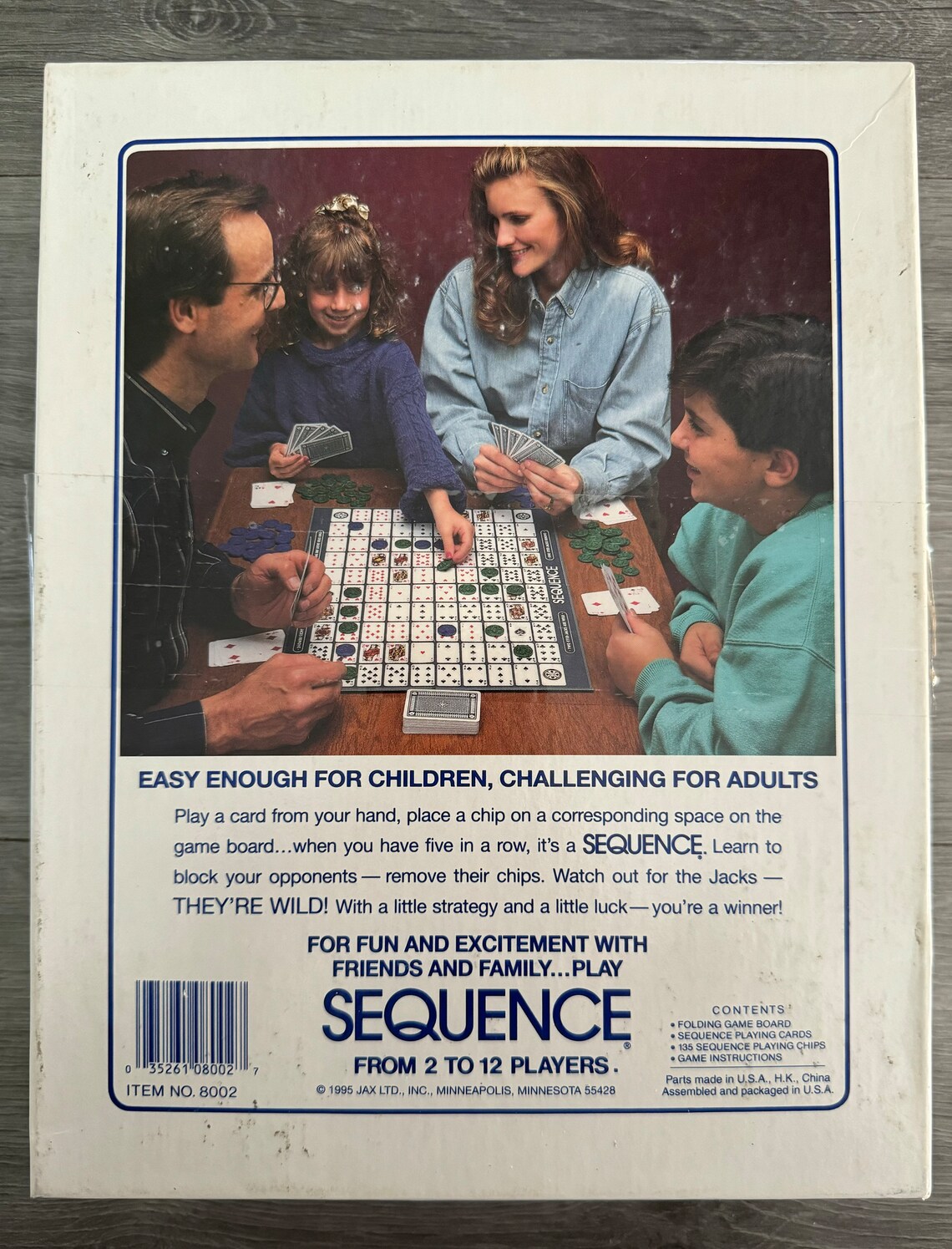 Vintage/ 1995/ Sequence/ Board Game/ Strategy/ Complete/ Good Condition - Etsy