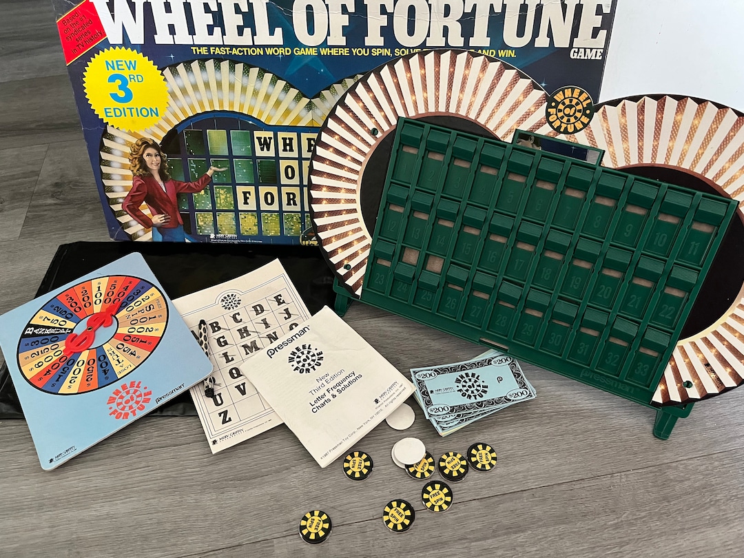 Vintage/ 1986/ Wheel of Fortune/ TV Series/ Puzzle Game/ Good - Great ...