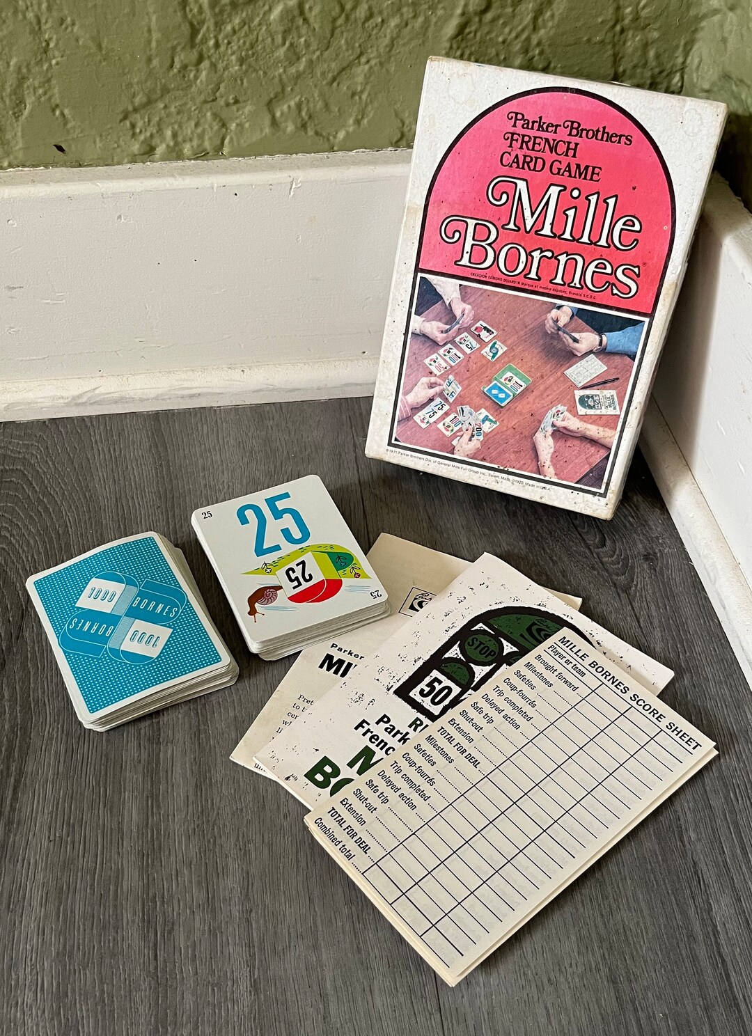 Vintage/ 1962/ Millie/ Bornes/ the French Card Game/ Parker Brothers ...