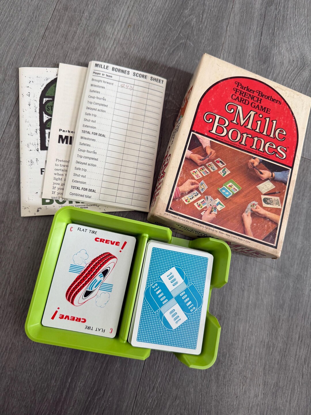 Vintage/ 1971/ Millie/ Bornes/ the French Card Game/ Parker Brothers ...